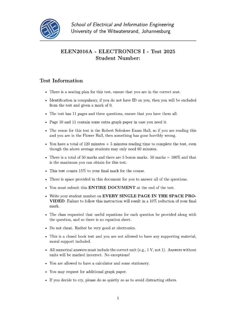 Test Practice | PDF