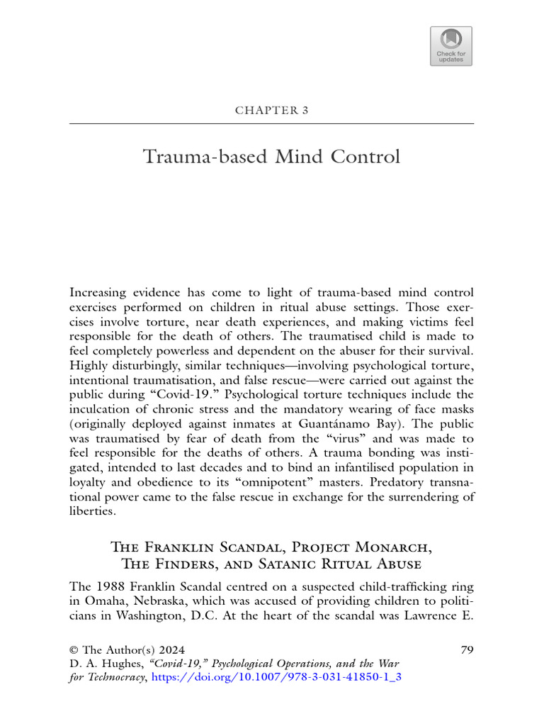Trauma-based Mind Control | PDF | Psychological Trauma | Torture