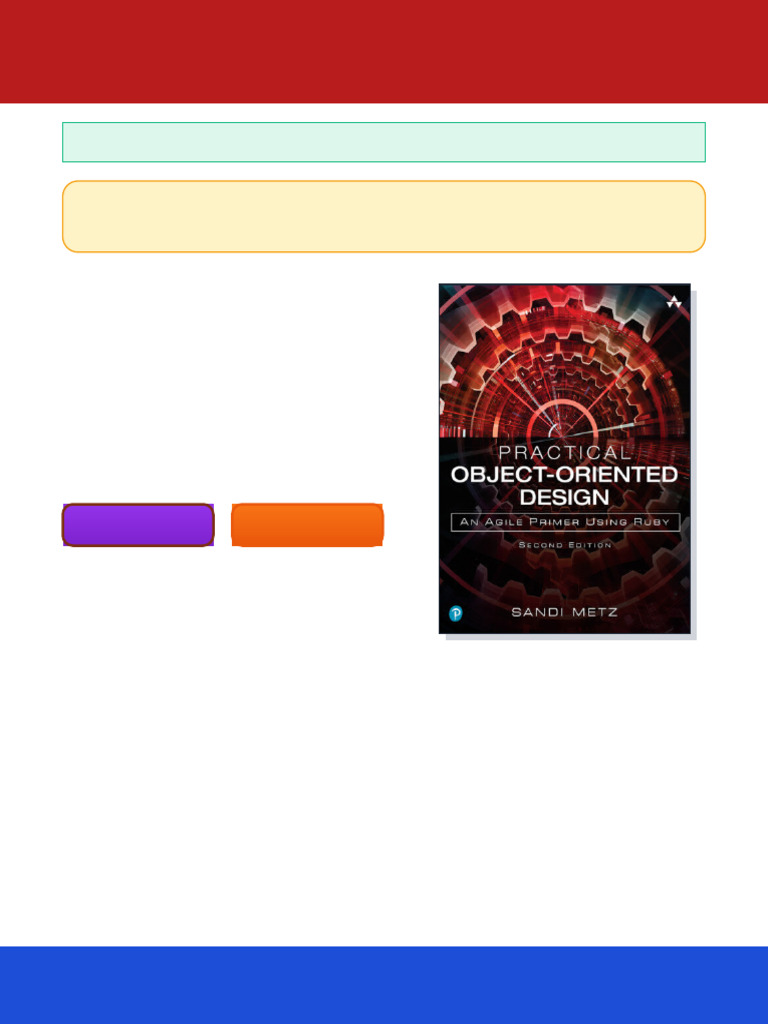Practical object-oriented design: an agile primer using Ruby Second ...
