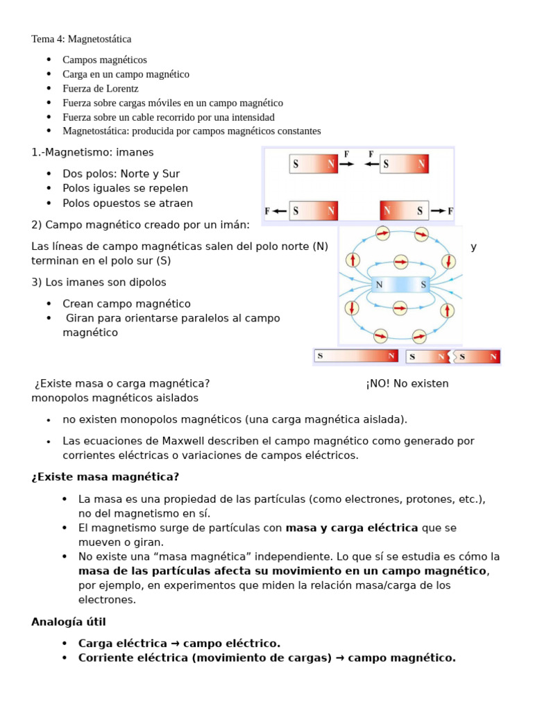 Magnetoestatica Electromagnetismo | PDF | Magnetismo | Campo magnético