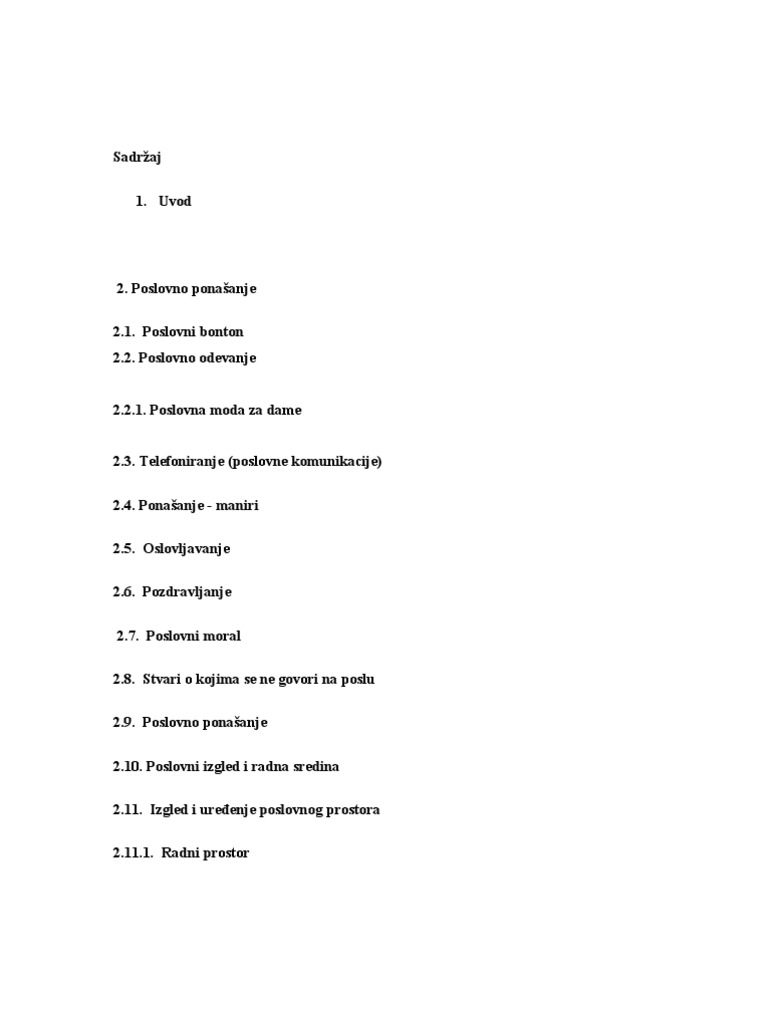 Poslovni Bonton | PDF