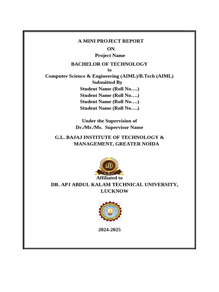 Front Page Report Format 23-24 | PDF