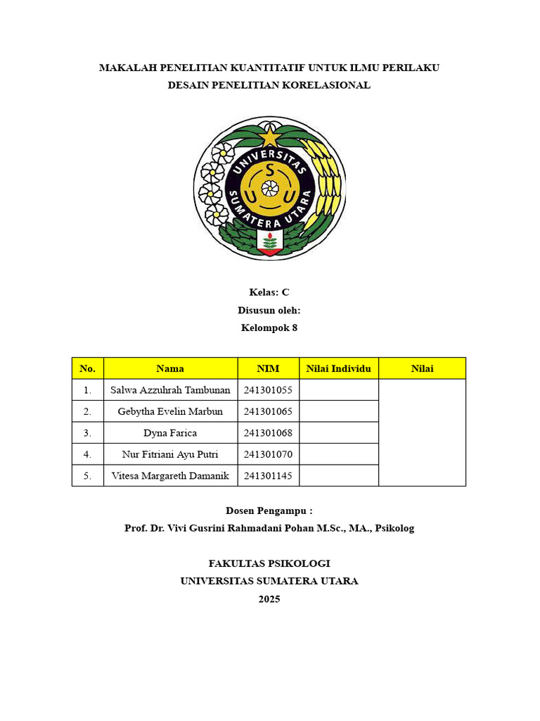 Makalah Kelompok 8_Penelitian Kuantitatif | PDF