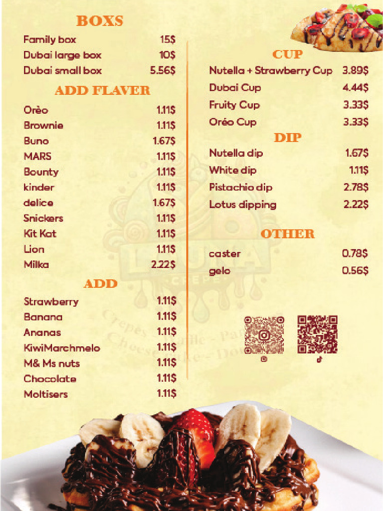 Menu | PDF