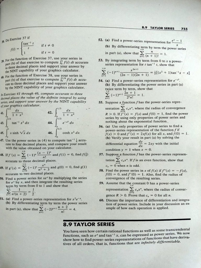 CALCULUS 3 Module 6 Taylor-Series | PDF | Power Series | Function (Mathematics)