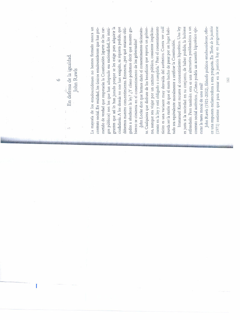 SANDEL en Defensa de La Igualdad (Rawls)_organized | PDF