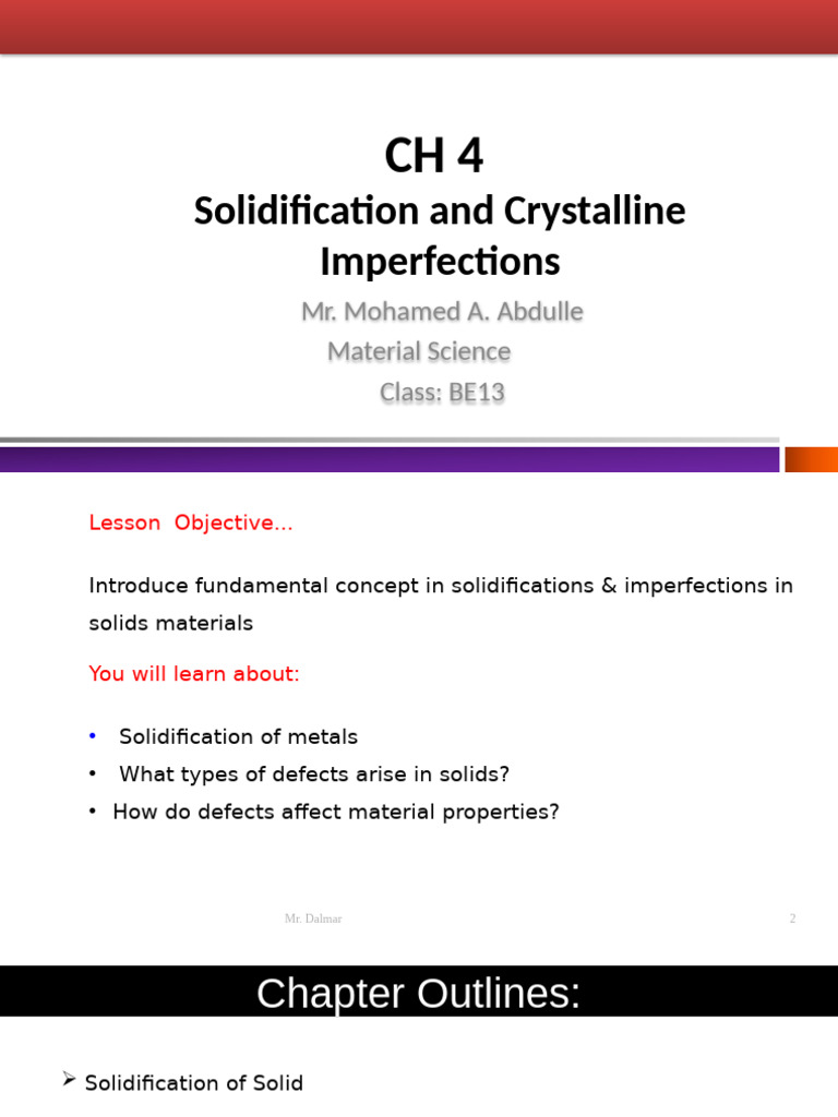CH 4 Solidification and Crystalline | PDF | Crystal | Crystal Structure