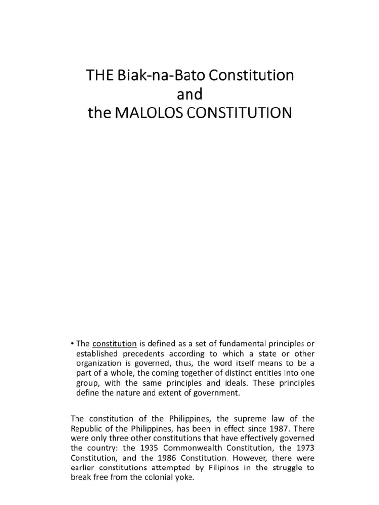 The 1897 and 1899 Constitution | PDF