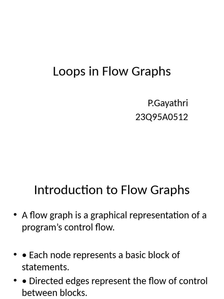 Understanding Loops in Flow Graphs | PDF | Software Engineering ...