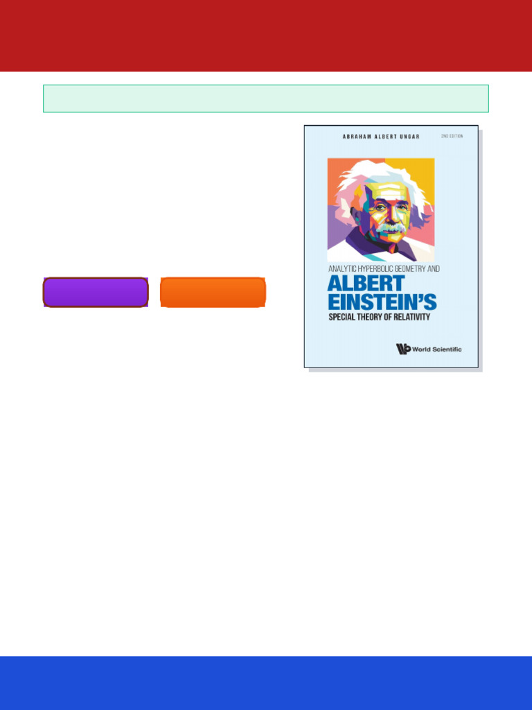 Analytic Hyperbolic Geometry and Albert Einstein s Special Theory of ...