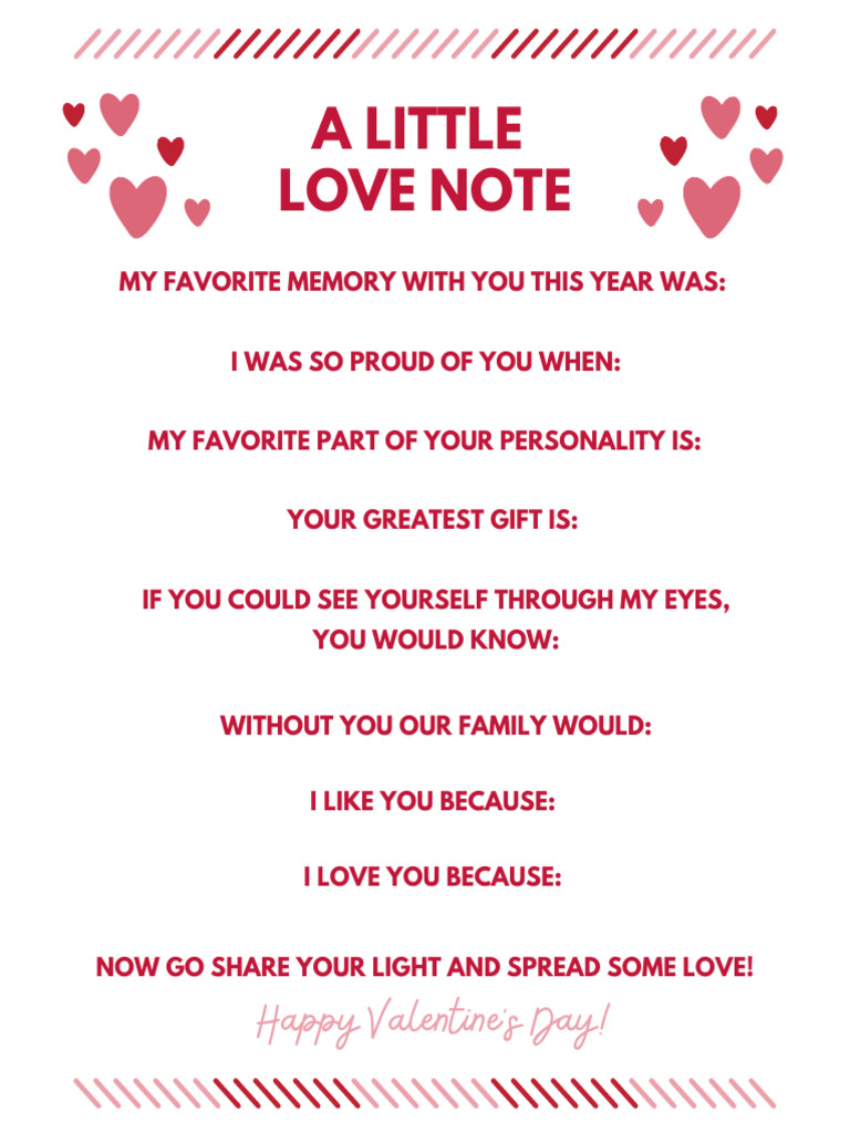 A Little Love Note | PDF