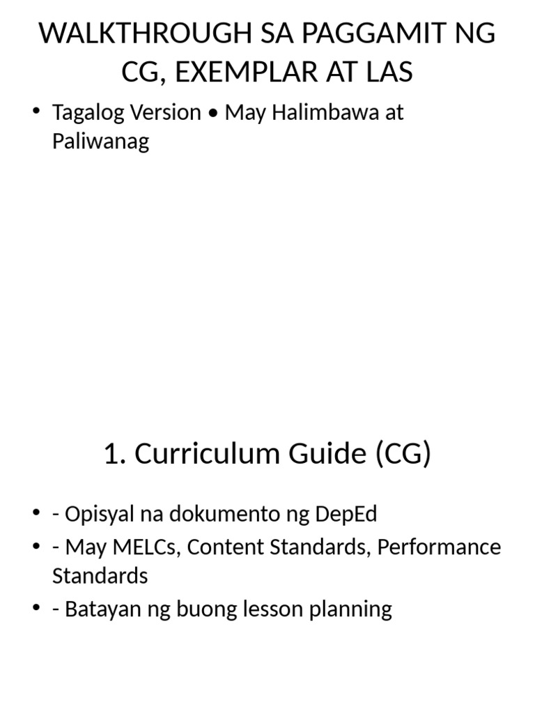 INSET Taglish Walkthrough Tag PPT With Examples (1) | PDF