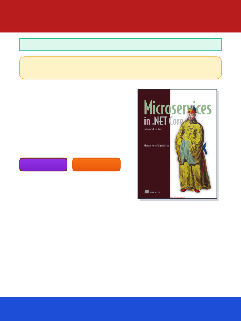 Microservices in .NET Core, With Examples in Nancy 1st Edition ...