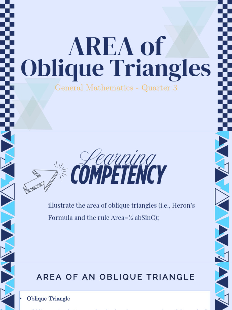 Grade 11 (New Curriculum) | PDF | Area | Triangle