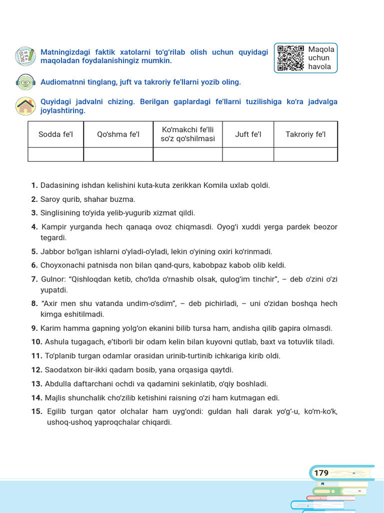 6-Sinf Ona Tili Yangi Darslik Kitob179-224 | PDF