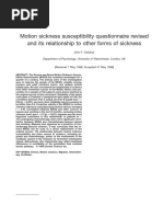 Simulator Sickness Questionnaire (1993) | PDF