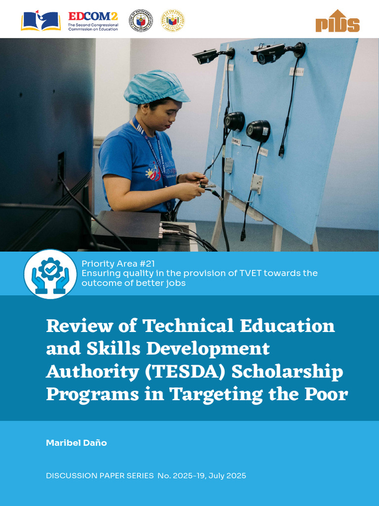 21 DANO Review of TESDA Scholarship Programs in Targeting the Poor Copy ...