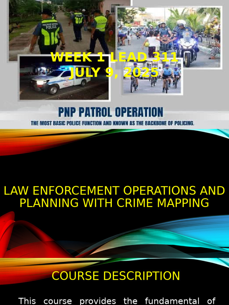 Lead311 Week 2 1ST Sem 22-23 | PDF | Police | Strategic Planning