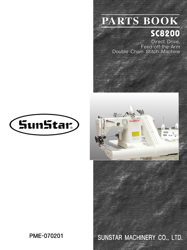 SC8200 Parts Book for Double Chain Stitch Machine | PDF | Machines ...