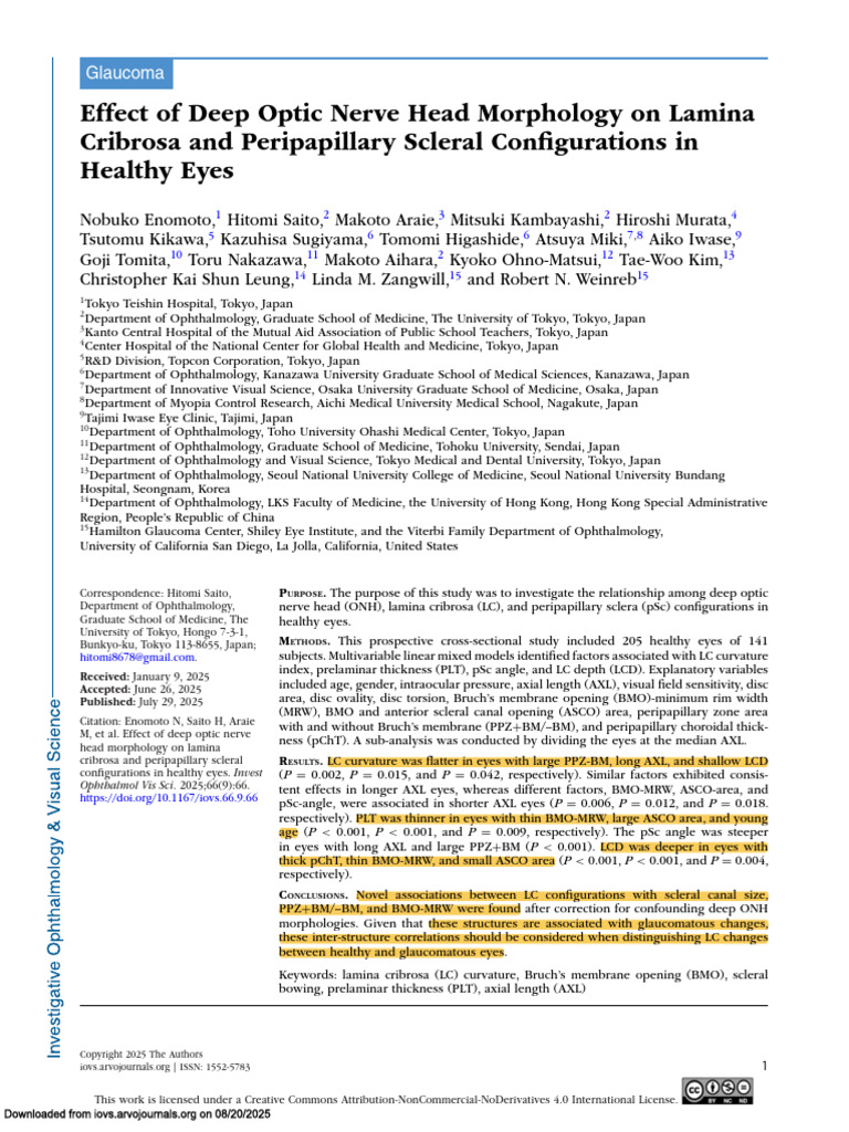 #Effect of Deep Optic Nerve Head Morphology On Lamina Cribrosa and ...