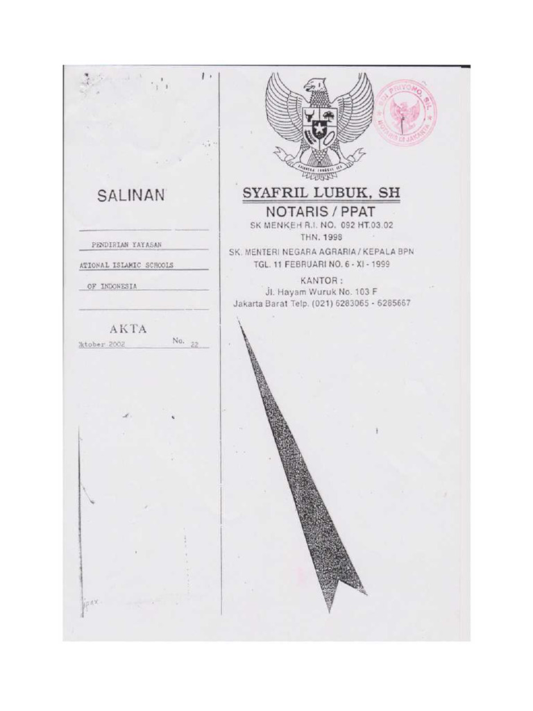 AKTA_Yayasan1 | PDF