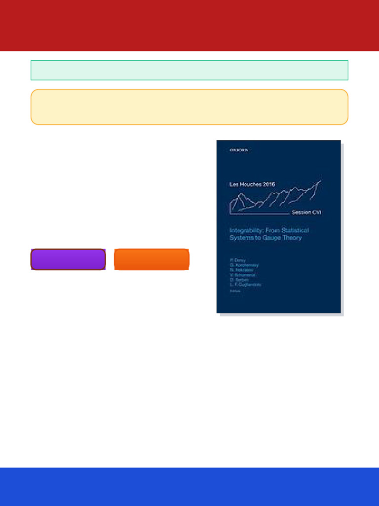 Integrability: From Statistical Systems To Gauge Theory First Edition ...