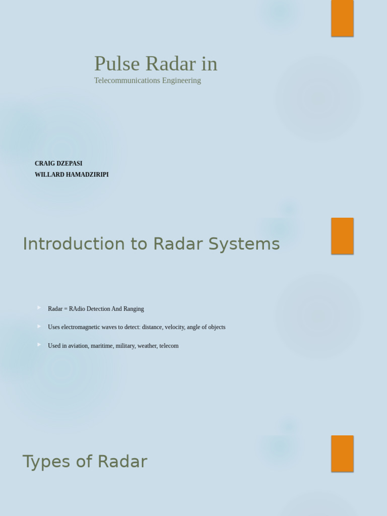 Pulse Radar Telecom | PDF