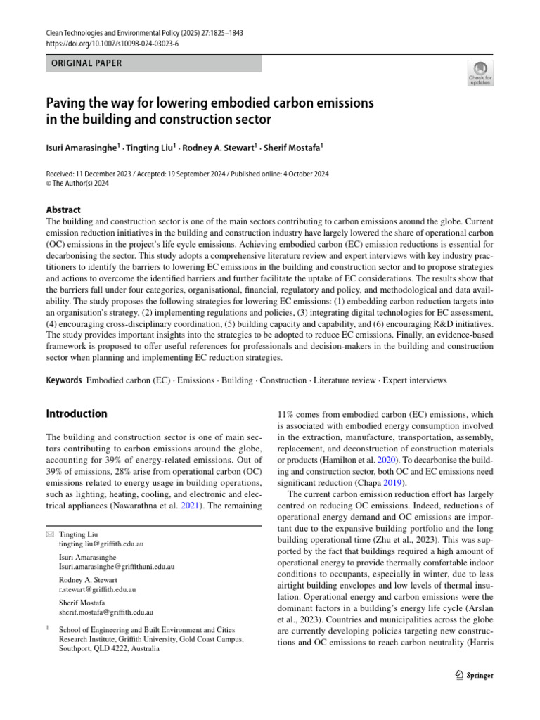Strategies to Reduce Embodied Carbon | PDF | Climate Change Mitigation ...