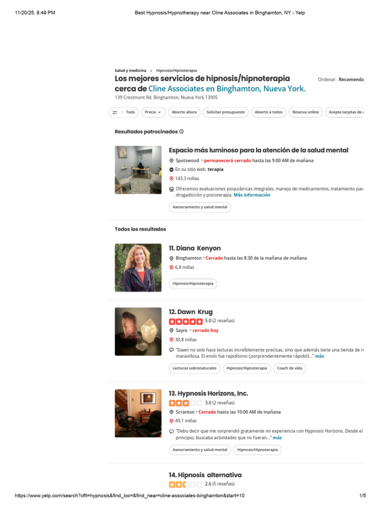 Best Hypnosis - Hypnotherapy Near Cline Associates in Binghamton, NY ...