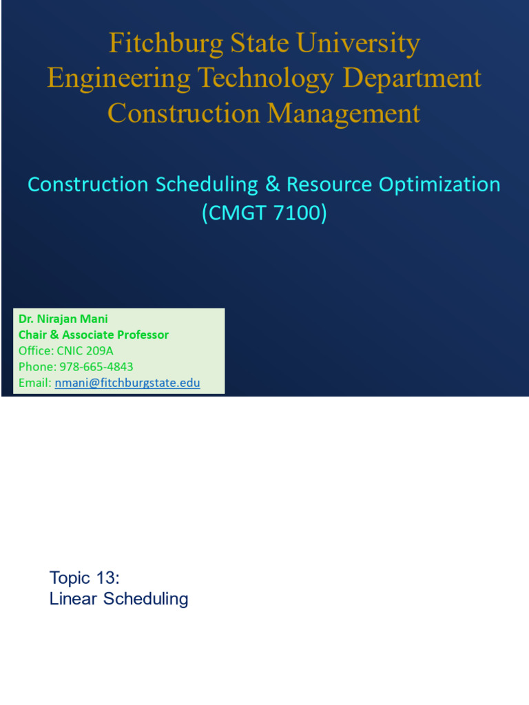 CMGT_7100_CSRO_Topic13 | PDF | Project Management | Traffic