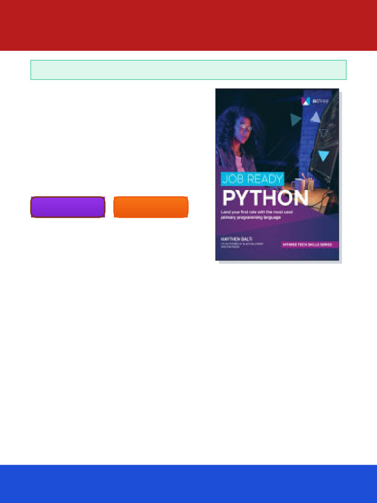 Job Ready Python Land Your First Role With the Most Used Primary ...