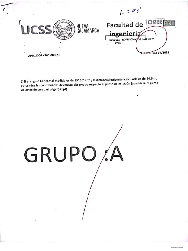 Exámen Final de Topo | PDF