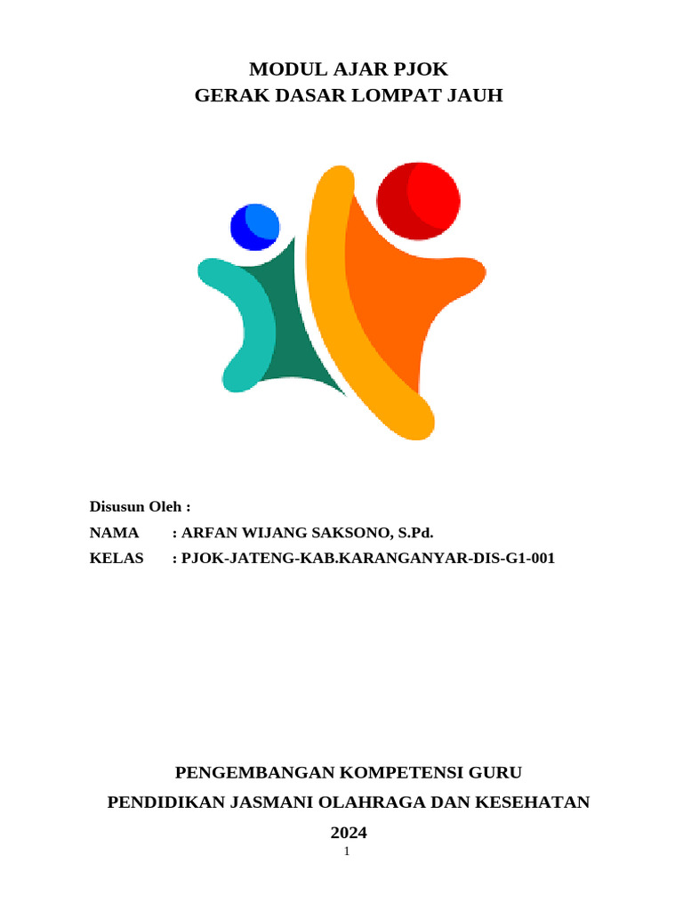 Modul Ajar PBL Gerak Dasar Lompat Jauh Kelas V Pjok | PDF