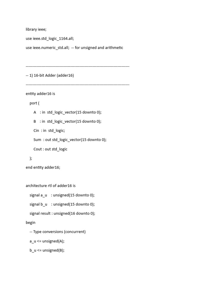 16 Bit Adder Using MUX | PDF | Computer Engineering | Digital Electronics