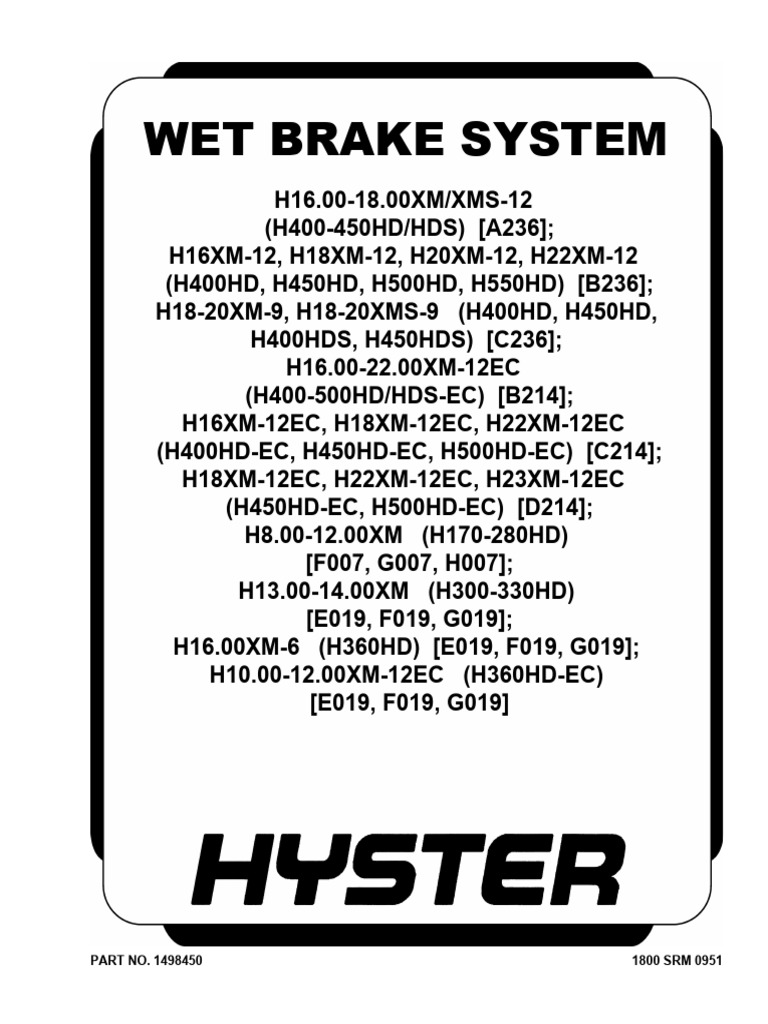 Wet Brake System Maintenance Guide | PDF | Axle | Brake