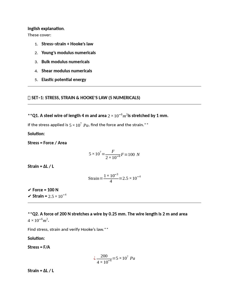 iiiii1 | PDF | Young's Modulus | Elasticity (Physics)