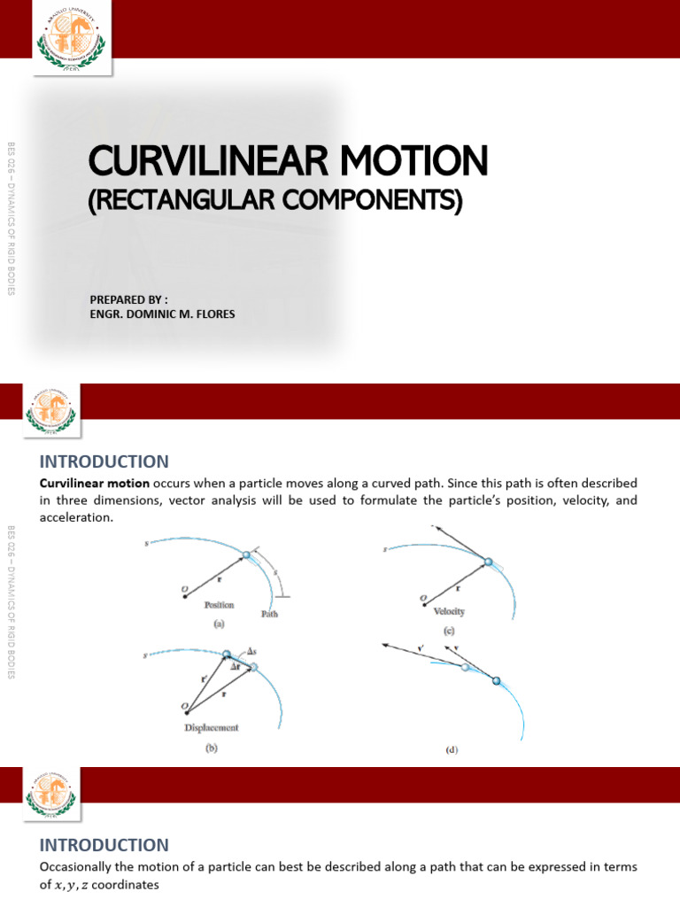 Curvilinear Motion (Rectangular, Normal & Tangenti - 250507 - 104934 ...