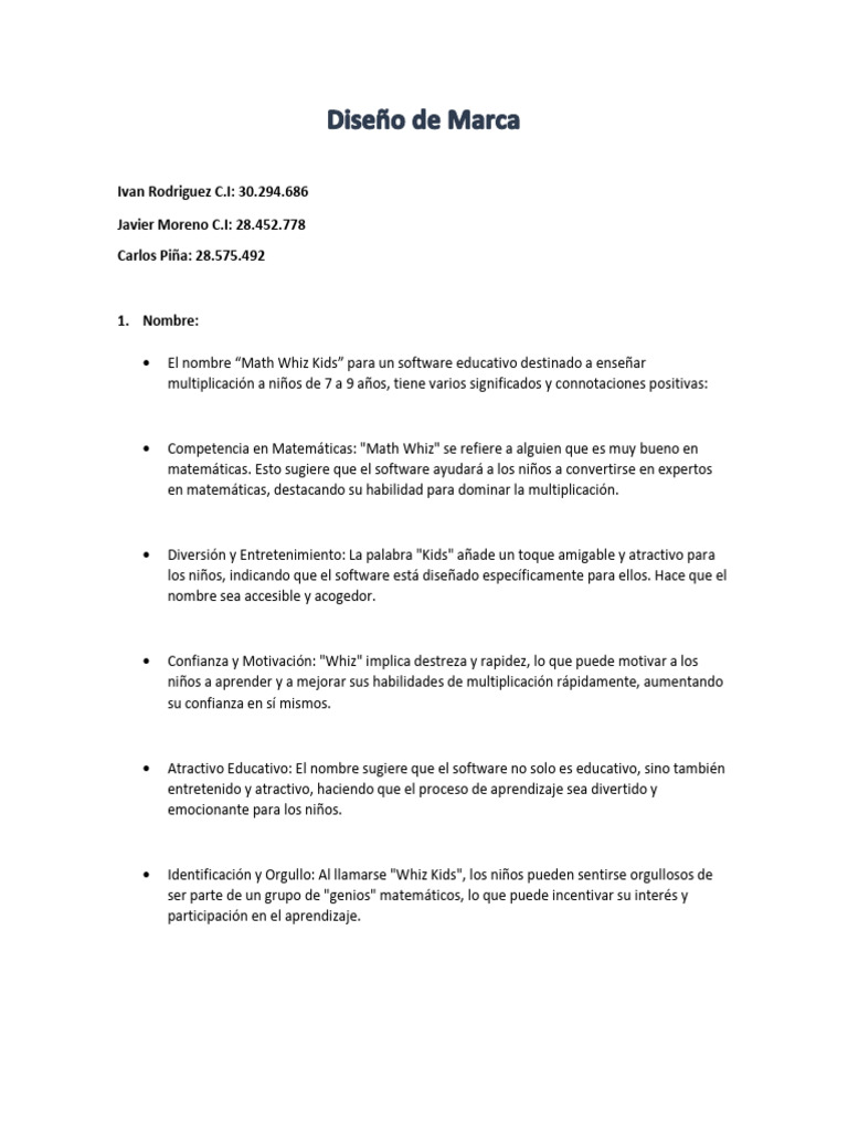 Math Whiz Kids | PDF | Aprendizaje | Ciencia cognitiva