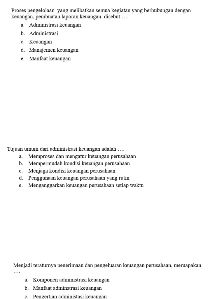Panduan Administrasi Keuangan Perusahaan | PDF