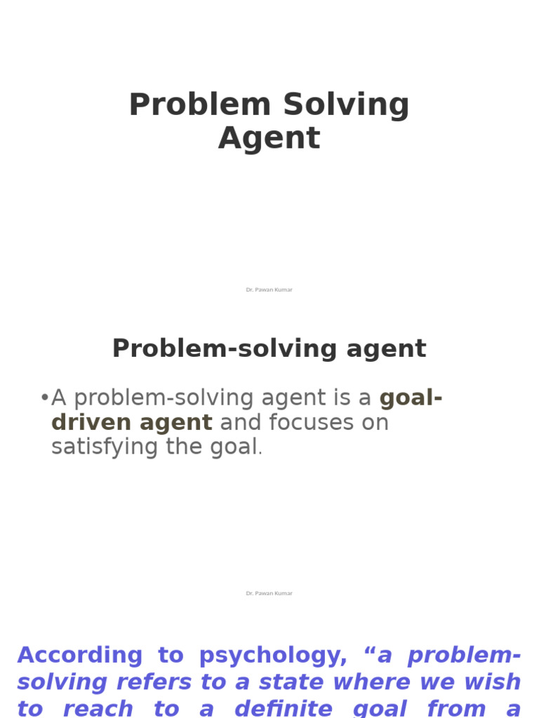 Problem Solving Agent | PDF | Computer Vision | Artificial Intelligence