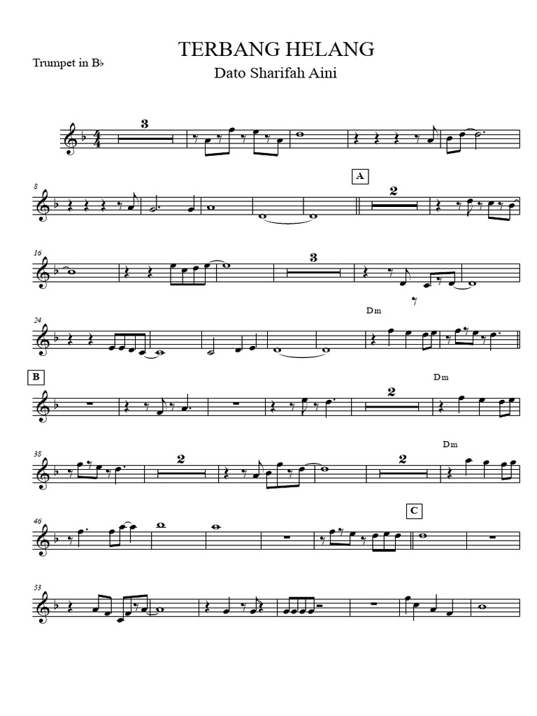 Terbang Helang - Trumpet | PDF