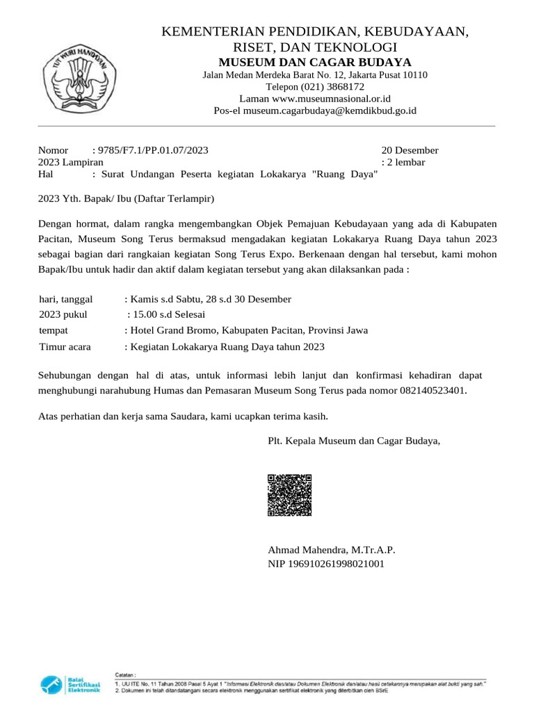 Surat Undangan Peserta FGD 2023 (1)[1] | PDF