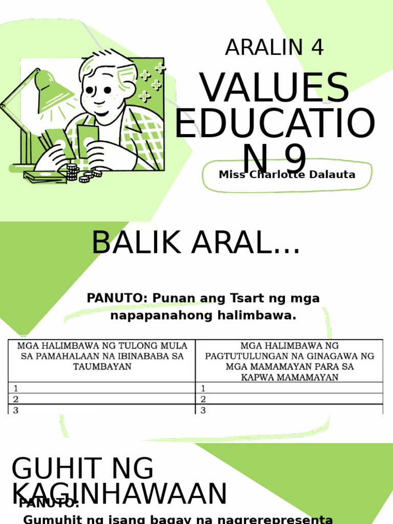 Green Simple Modern Illustrated Financial Plan Tips Presentation | PDF