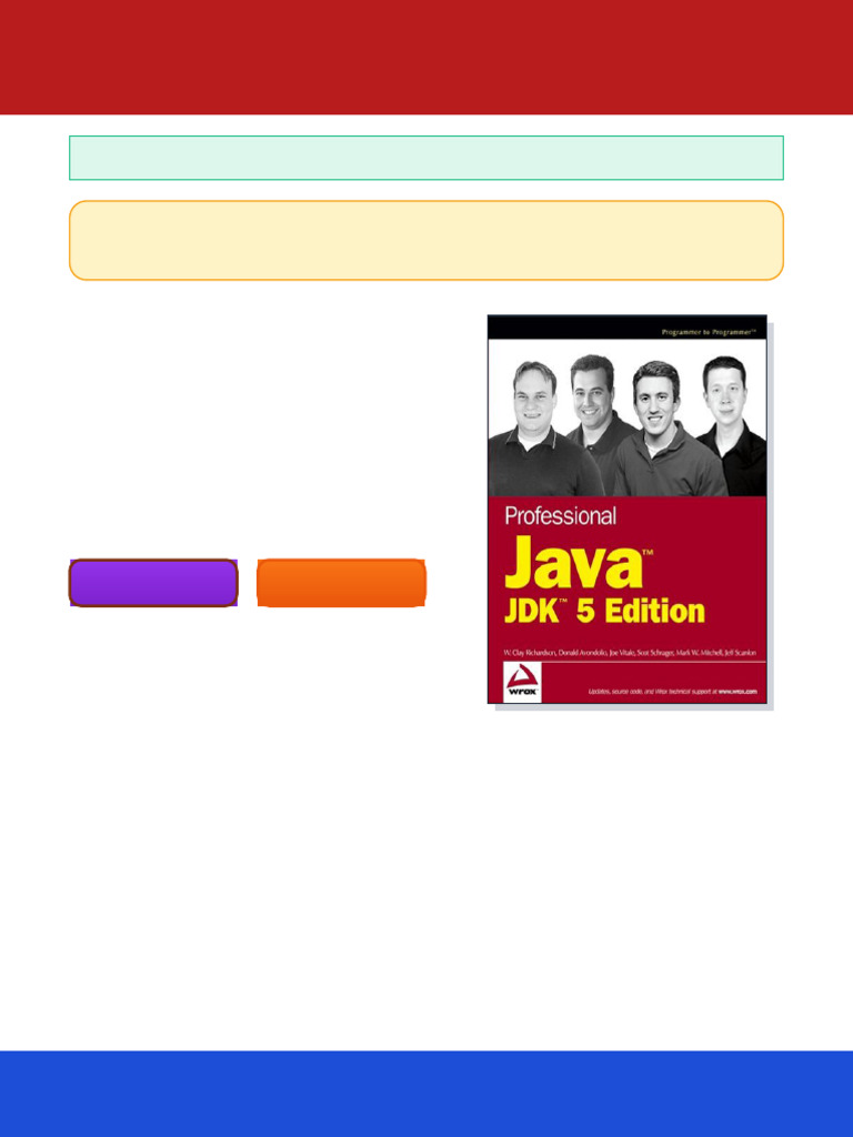 Professional Java Programming JDK 5 5th Edition W. Clay Richardson ...
