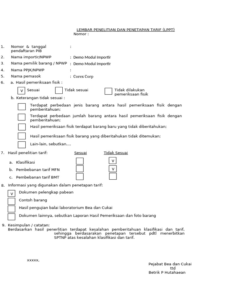 Penetapan Tarif Bea Cukai Import | PDF