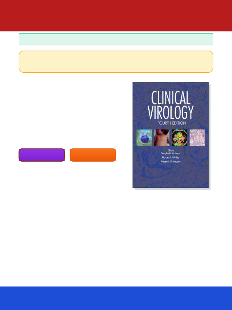 Clinical Virology 4th Edition Douglas D. Richman Ebook Professionally ...