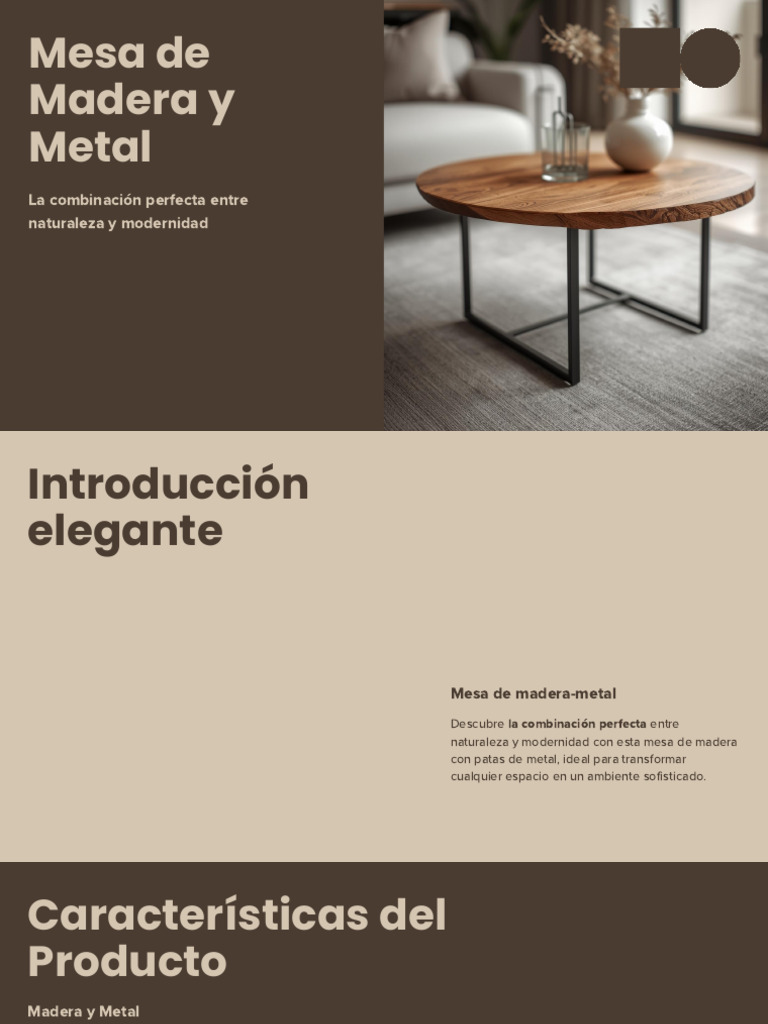 Presentación - Mesa de Madera y Metal - 20251010 - 223828 - 0000 | PDF ...