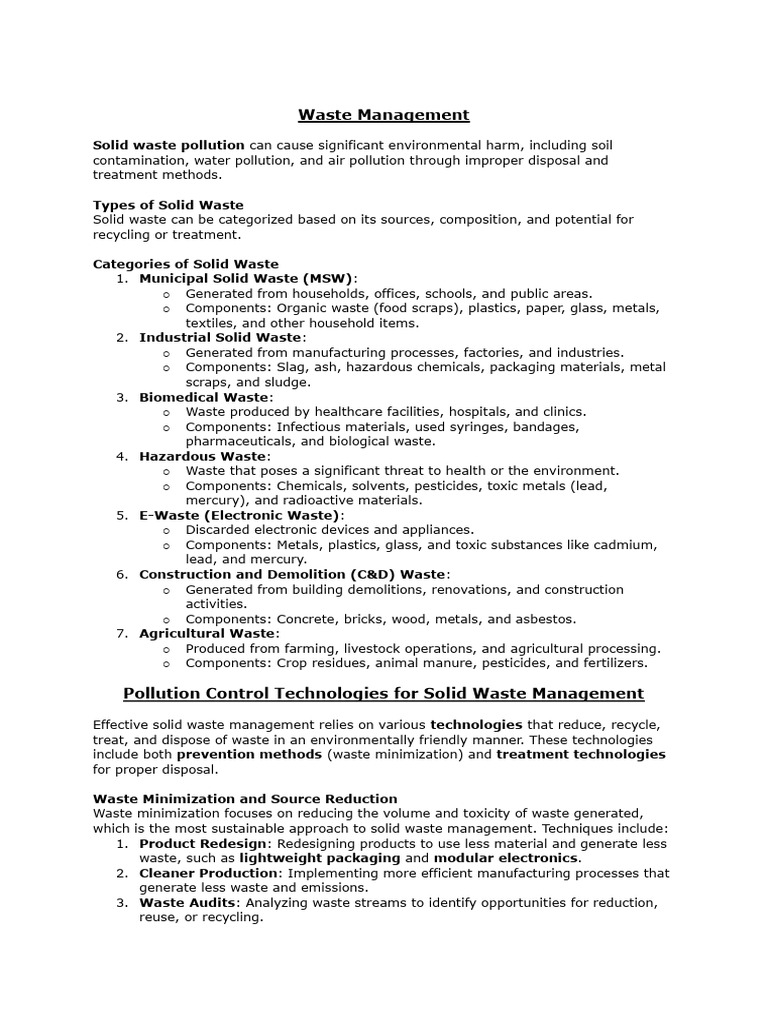 Classroom 6 Waste Management | PDF | Waste | Waste Management