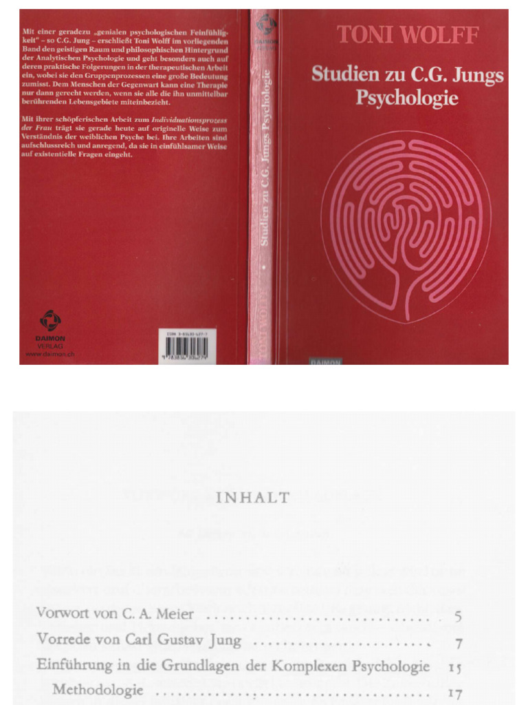 TONI WOLFF Studien Zu C.G Jungs Psychologie - Compressed | PDF