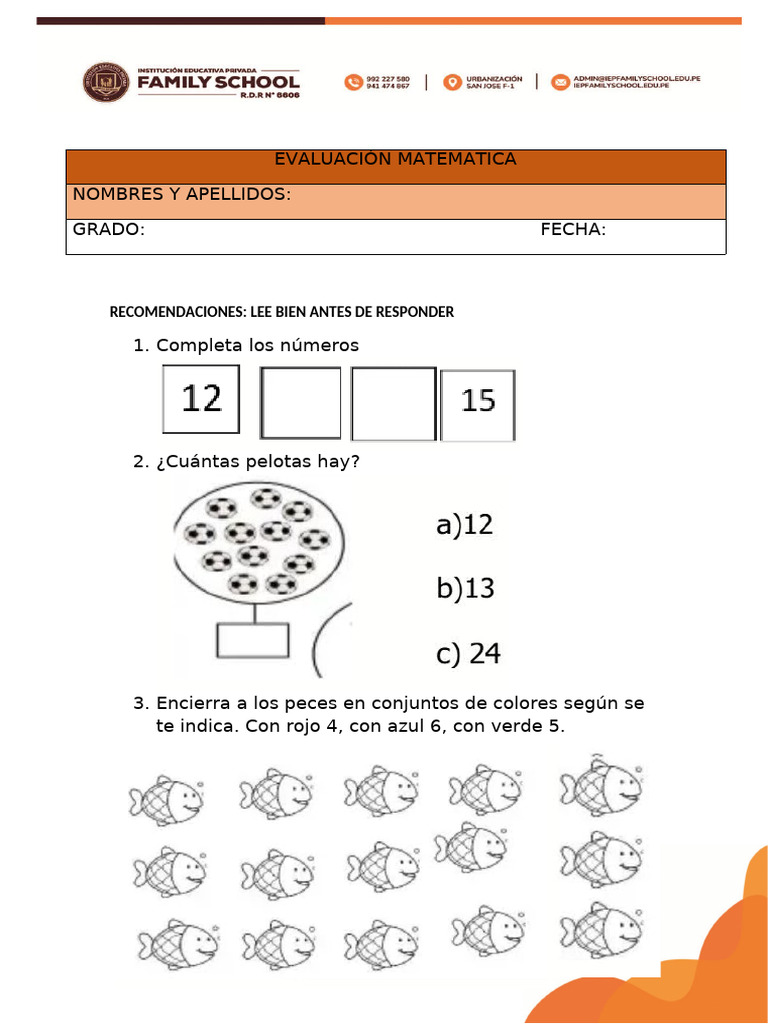 Examen de Matematica | PDF